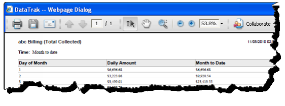 Printing Dashboard Items
