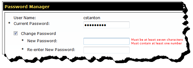 Changing Your Password